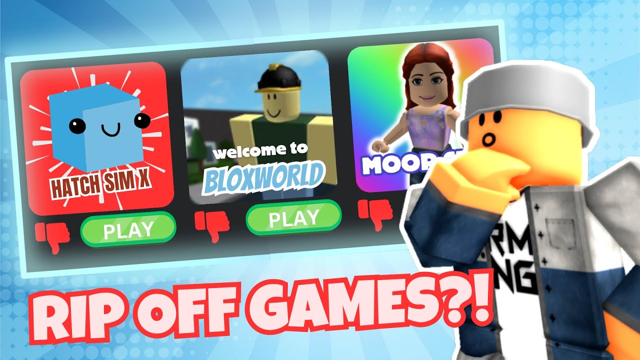 PLAYING POPULAR ROBLOX GAME RIP OFFS! - YouTube