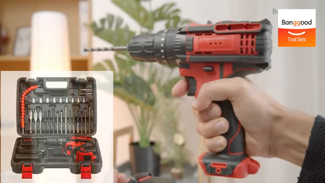 3 In 1 Cordless Drill Driver Combo Kit丨Double Speed Power Drills ...