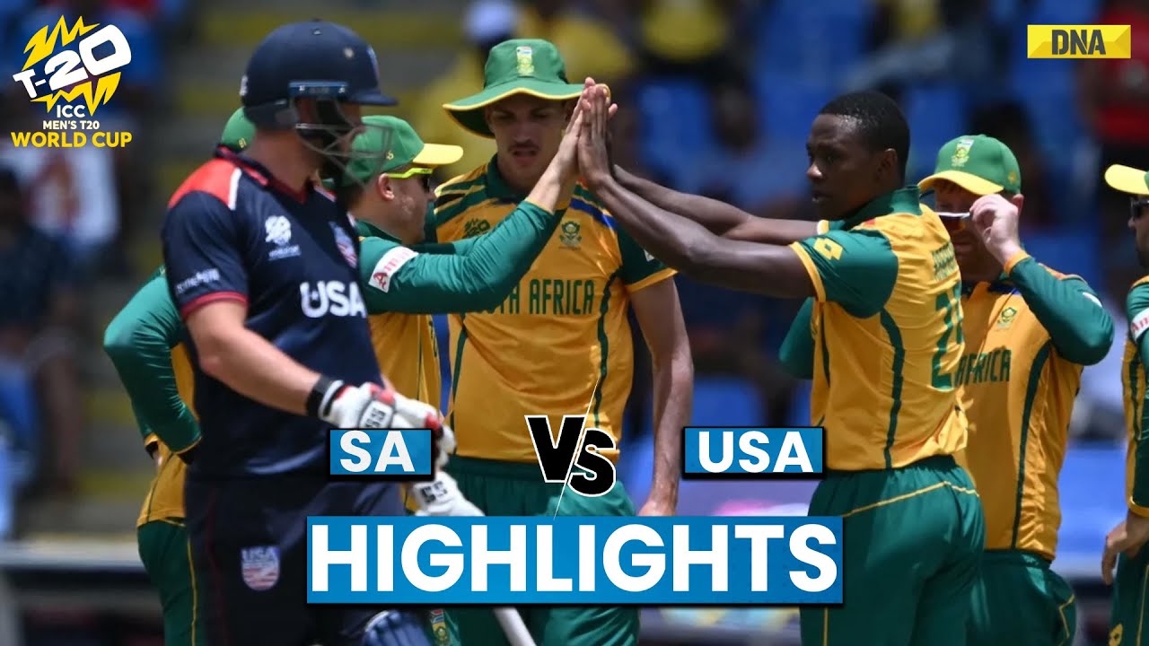 SA Vs USA Highlights: South Africa Beat USA By 18 Runs In Super 8 I T20 ...