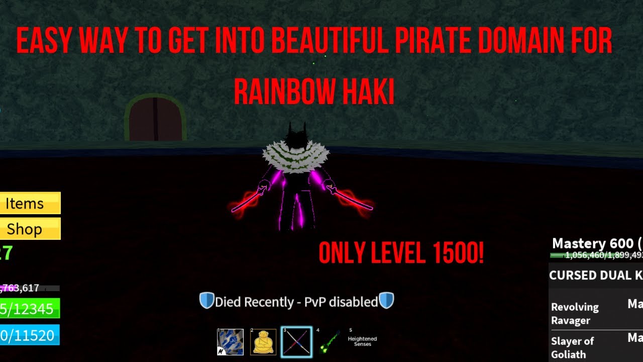 How to flash step into beautiful pirate domain (Unlock rainbow haki ...