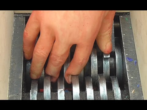 Shredding Halloween Zombie Hand WOW - YouTube