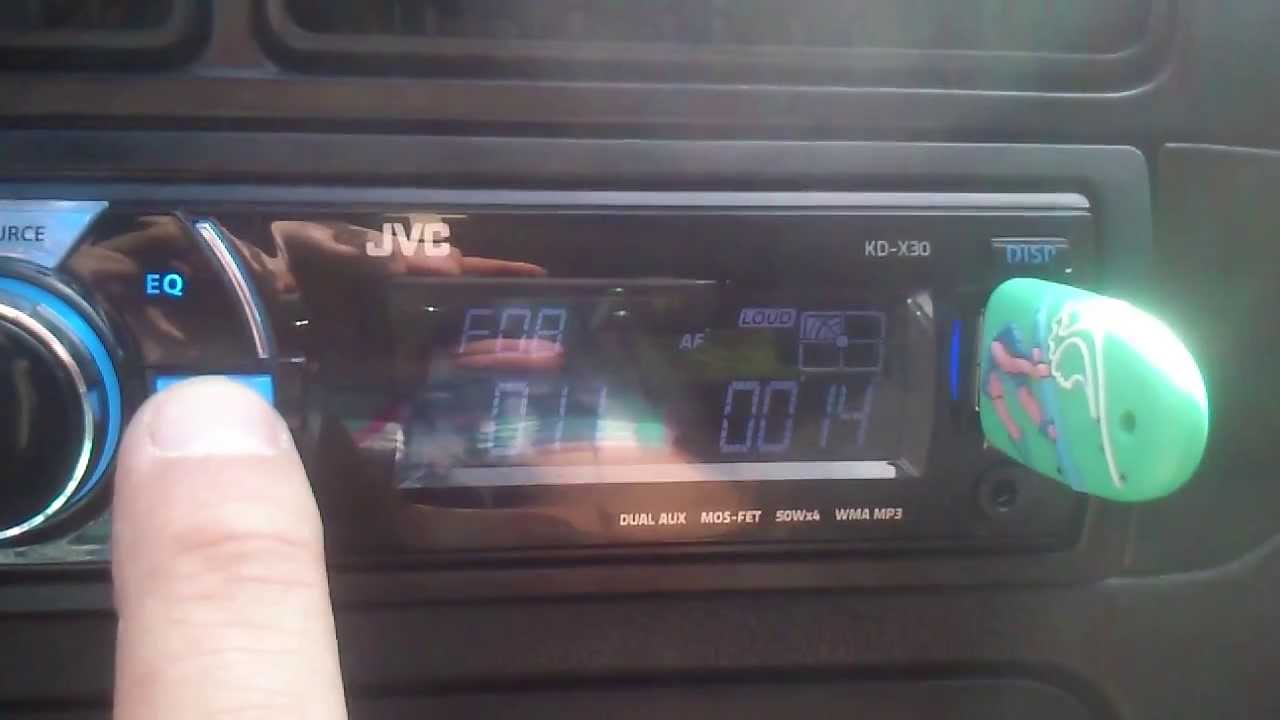 JVC KD - X30 in my car - YouTube