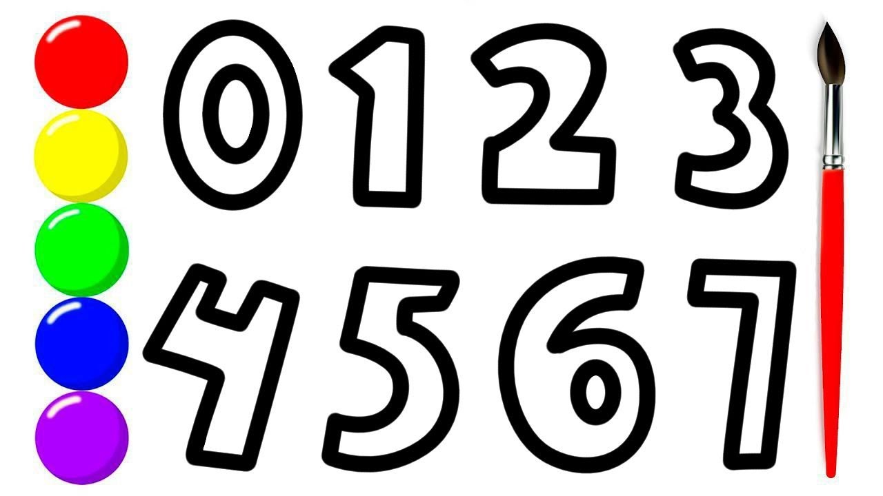 How to draw simple numbers/Cómo dibujar tsyfry simples - YouTube