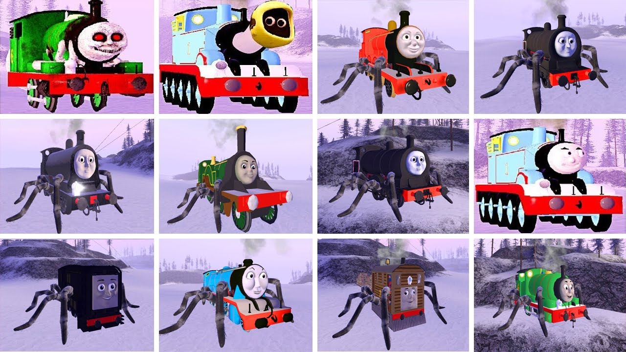 ALL MONSTERS Big & Small Thomas and Friends vs Bus Eater vs Lightning ...