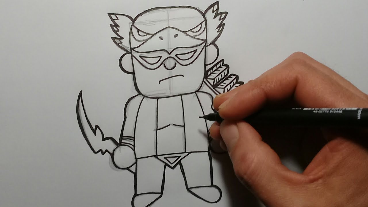 TUTORIAL como desenhar o BO do BRAWL STARS passo a passo - YouTube