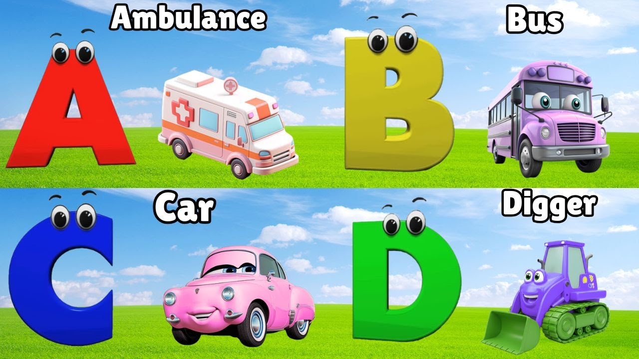 ABC Song Phonics, Transportation Song, ABC Song, Alphabet Educational Song A to Z for kids - YouTube