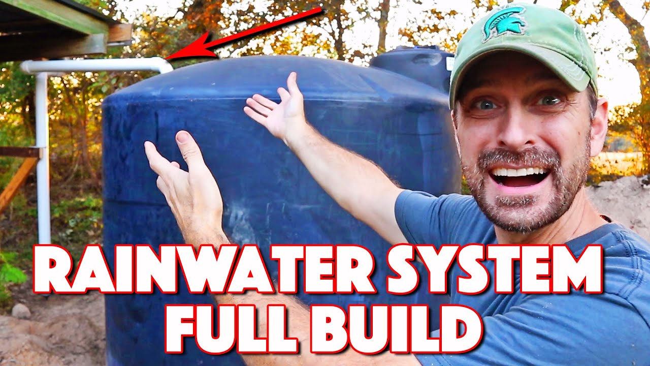 Rainwater Collection System For House And Garden! Complete DIY Build ...