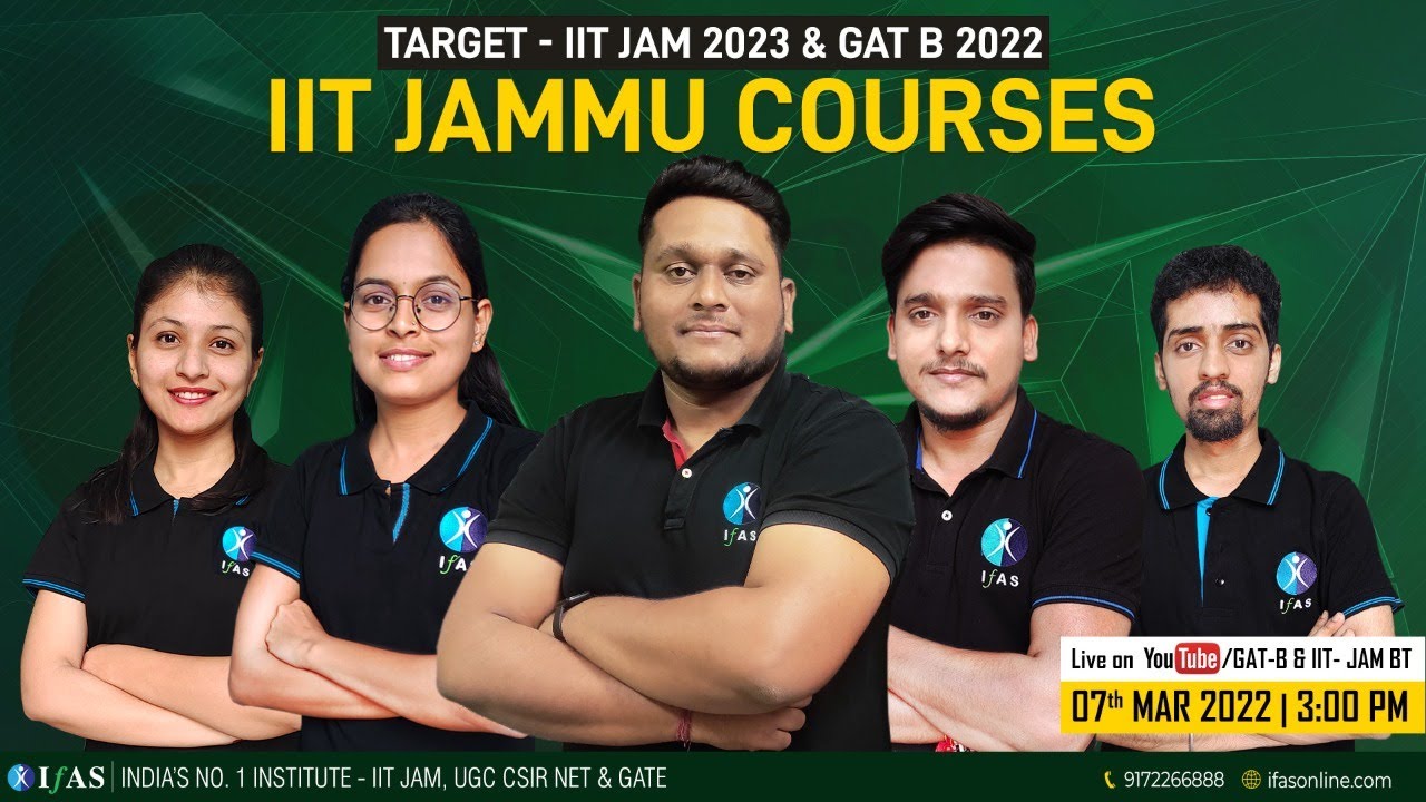 IIT Jammu Courses | Target IIT JAM 2023 & GATB 2022 - YouTube