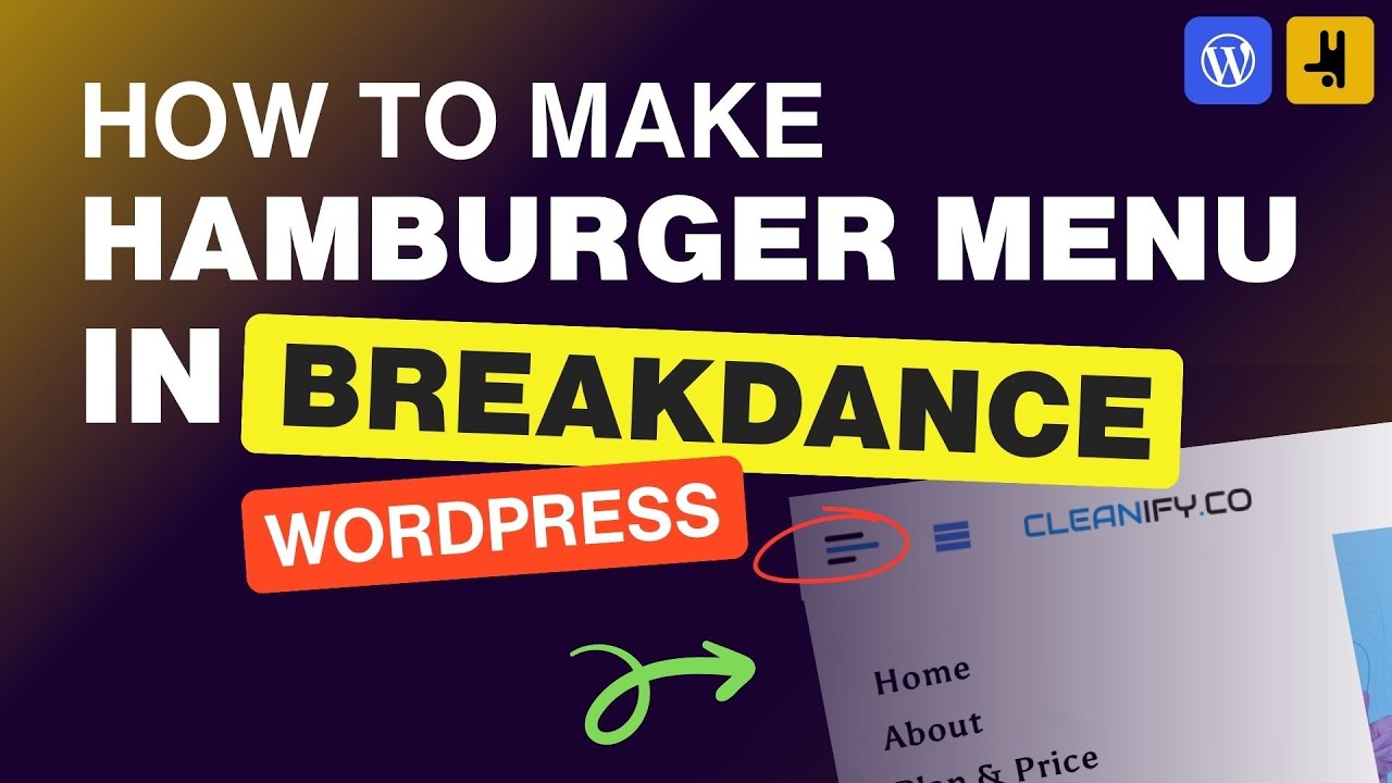 How to make a hamburger menu using breakdance header builder in wordpress - ep 7 - Breakdance ...