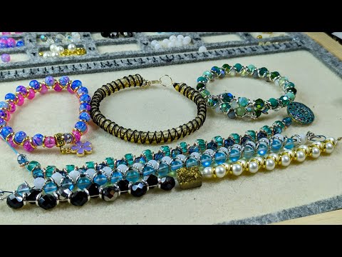 Bracelet Bash: goddesses bracelets 5 ways with 6 different bead boxes.
