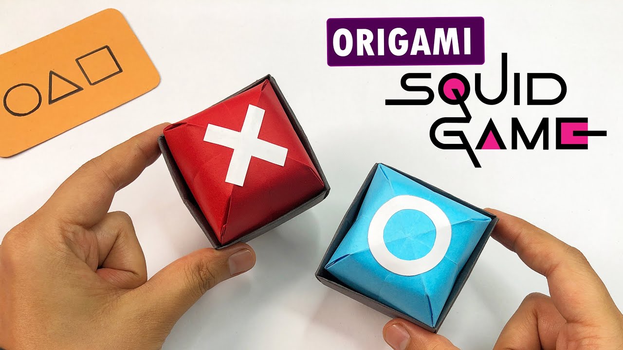 How to Make a Squid Game Paper Button Toy | Easy Origami Tutorial for ...