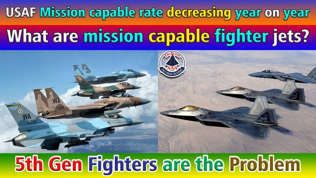 USAF mission capable rate decreasing year on year - YouTube