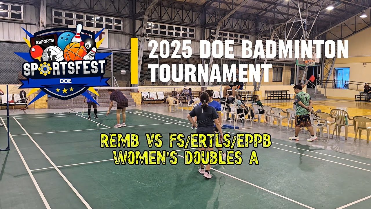 2025 DOE Badminton Tournament GAME DAY 5 -REMB VS FS/ERTLS/EPPB - YouTube