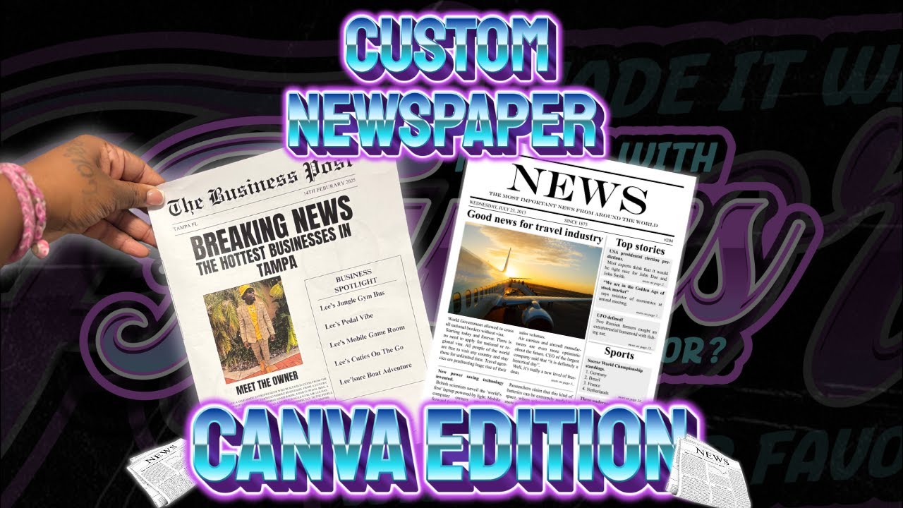 How to Create a Custom Newspaper Using Canva | How to Make A Newspaper ...