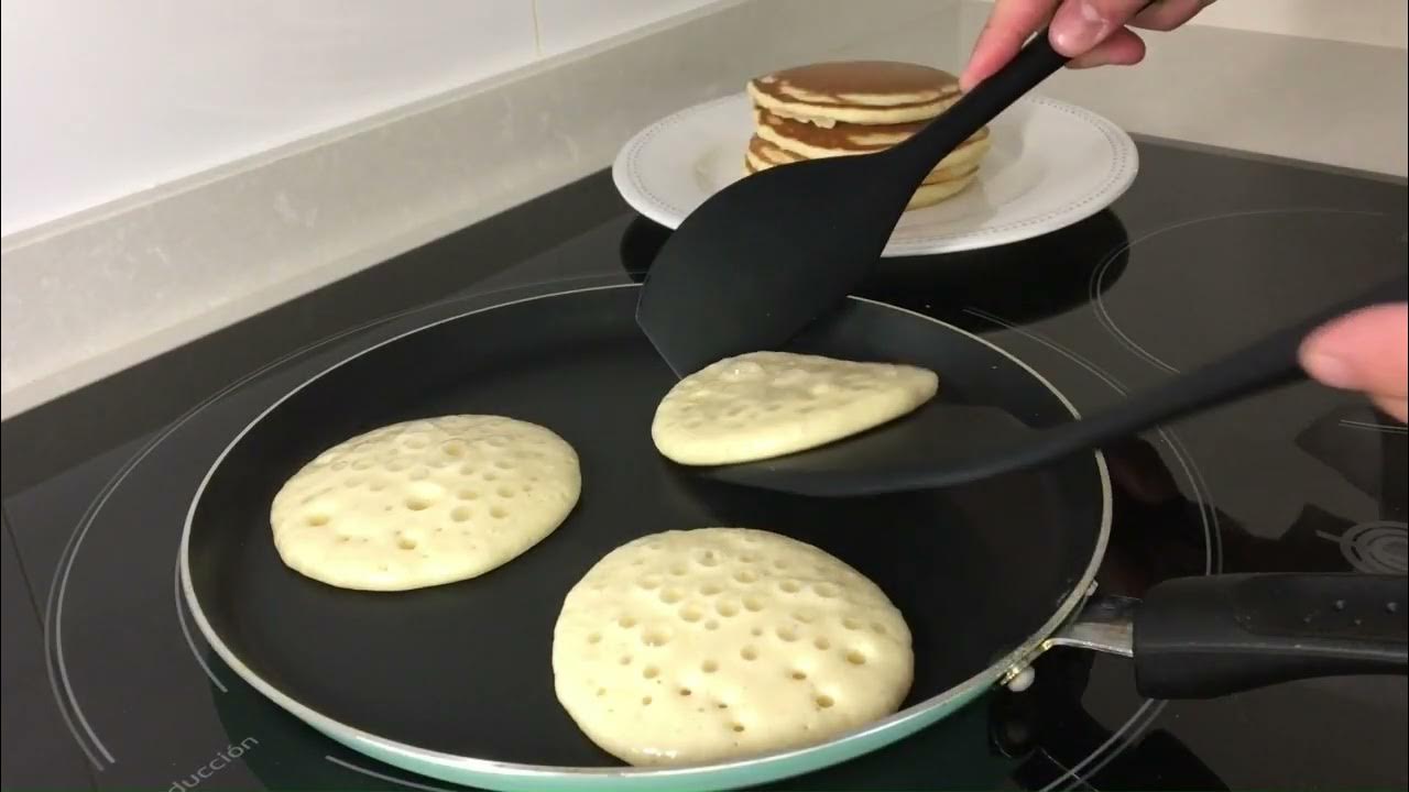 How to make delicious pancakes, whole process. Cómo hacer deliciosas ...