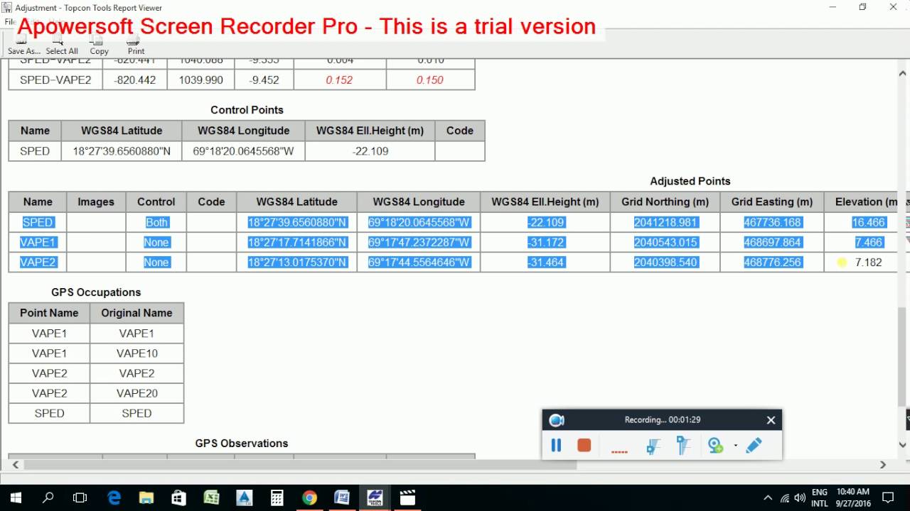 Topcon tools Reporte de ajuste de RED Parte-2 - YouTube