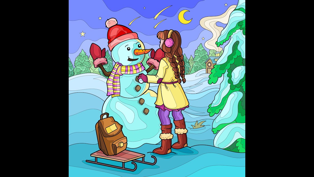 Hey Color Paint by Numbers app Colour with me Girl is building a ...