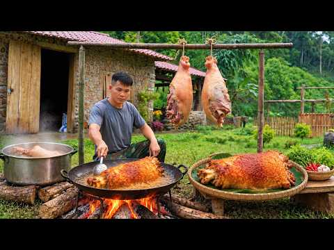 GIANT FRIED PORK LEGS | From My Forest Farm to the Village Market.