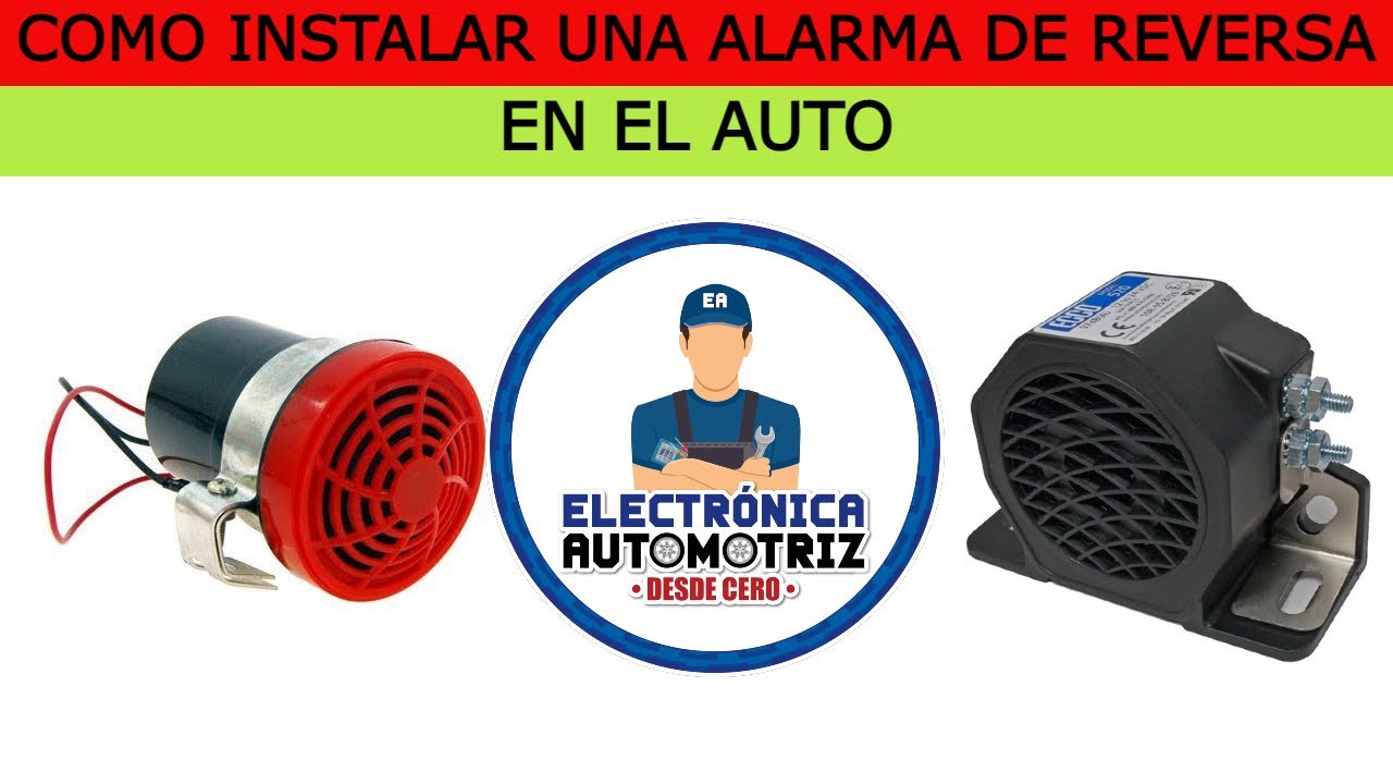COMO INSTALAR UNA ALARMA DE REVERSA - YouTube
