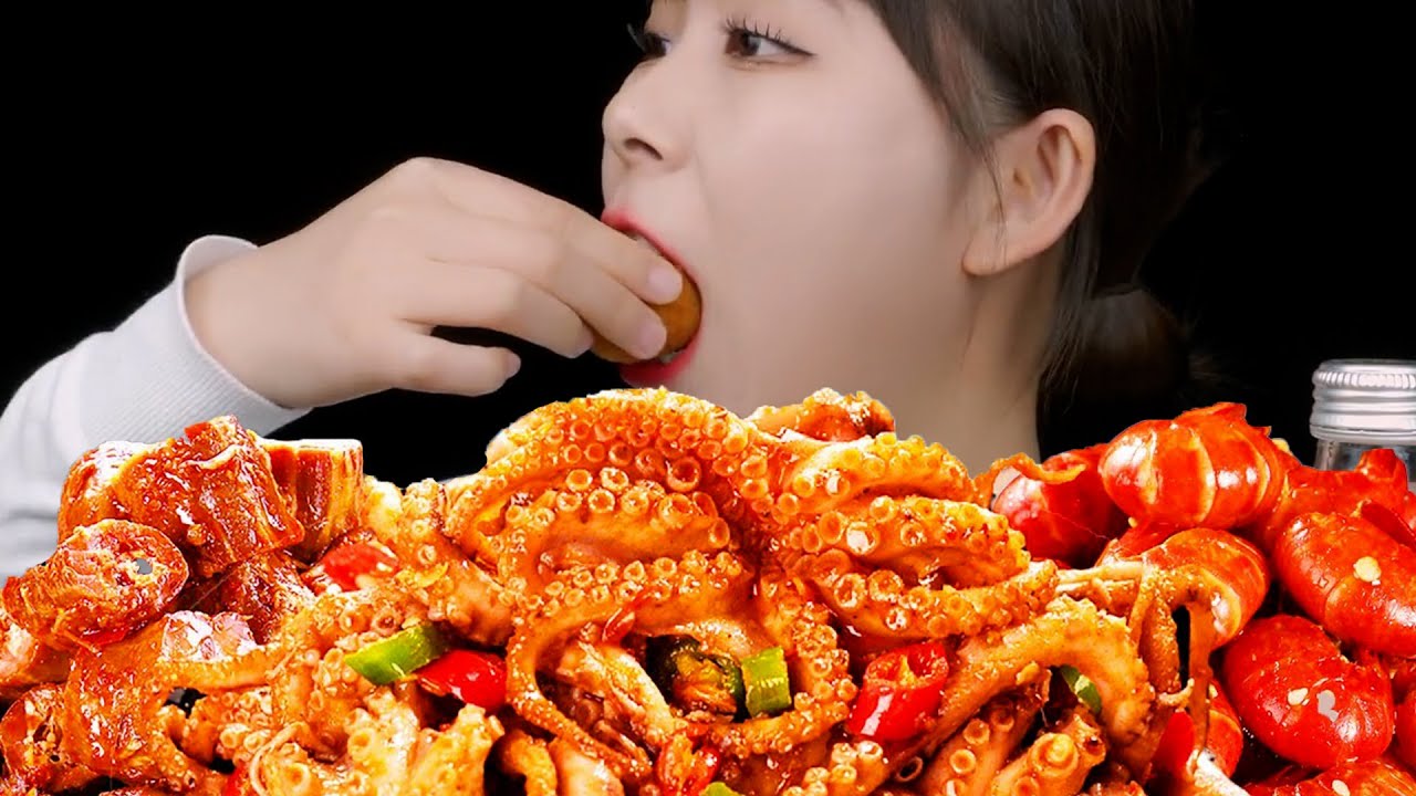 ASMR mukbang 😋 | The sound makes my stomach rumble | Korean mukbang ...