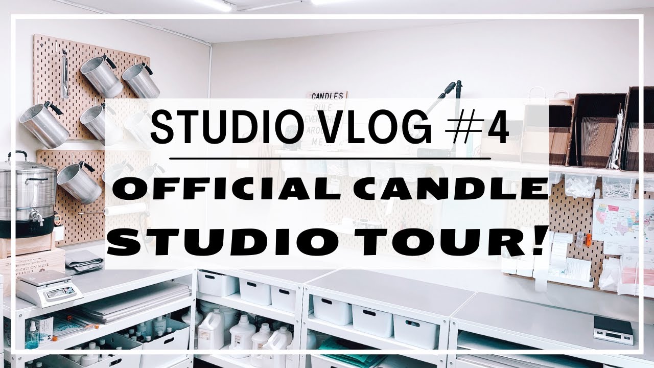 STUDIO VLOG #4 | CANDLE STUDO TOUR | Behind The Scenes of a Candle ...