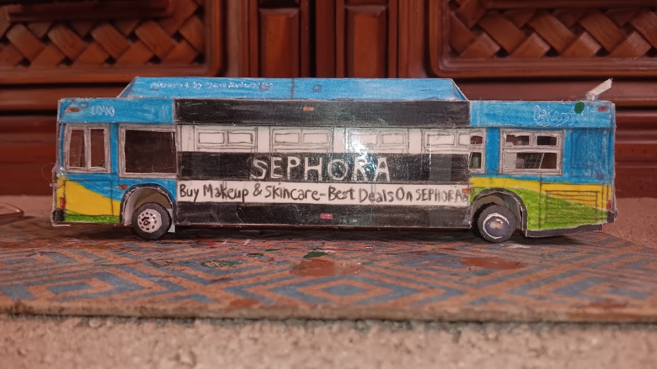 Golden Empire Transit 2012 New Flyer C40LFR #1040 Paper Model - YouTube