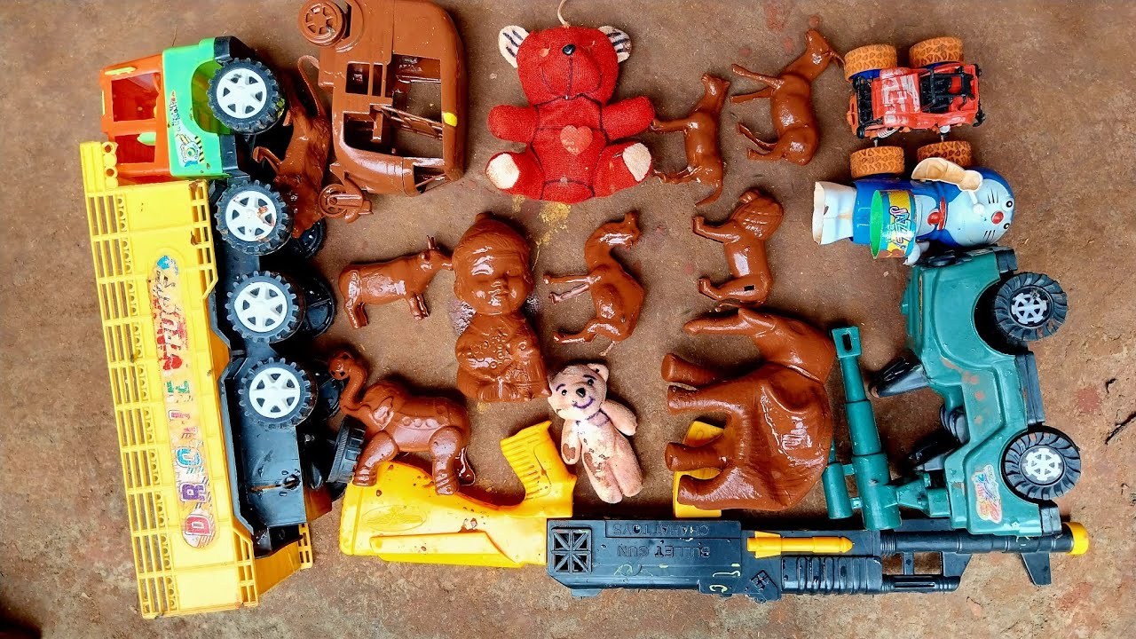 Cleaning cute animals elephant, lion, duck, cow, zebra | Cleaning ...