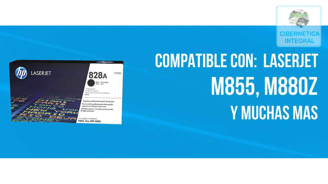Tambor de toner HP 828A CF358A original color negro para laserjet M855 ...