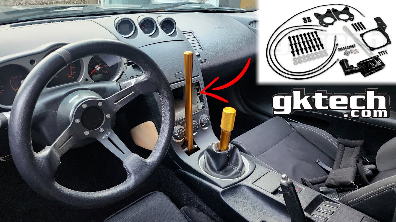 Gktech Hydro brake install full kit with dual calipers on 350z - YouTube