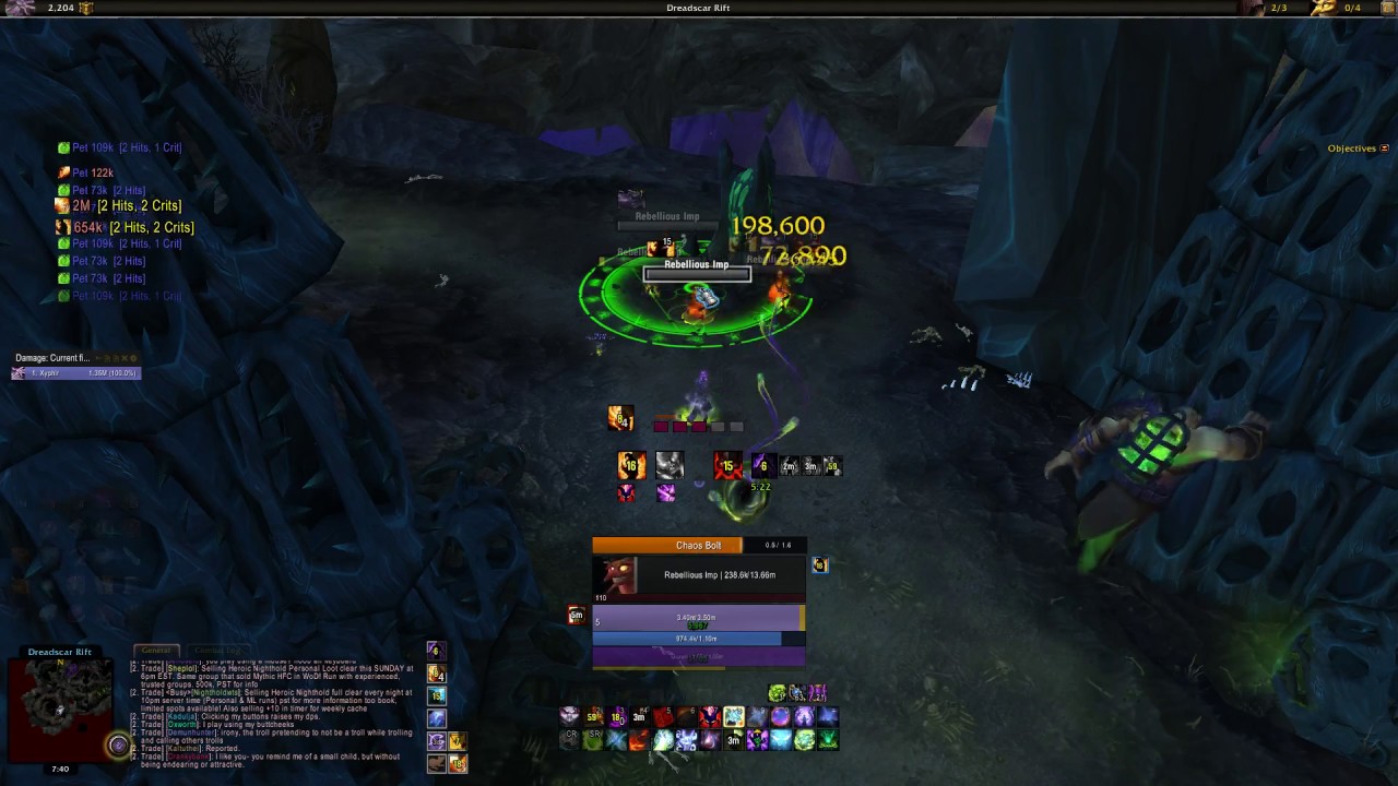 Xyphir's Patch 7.2 Destro Warlock Weak Auras - YouTube