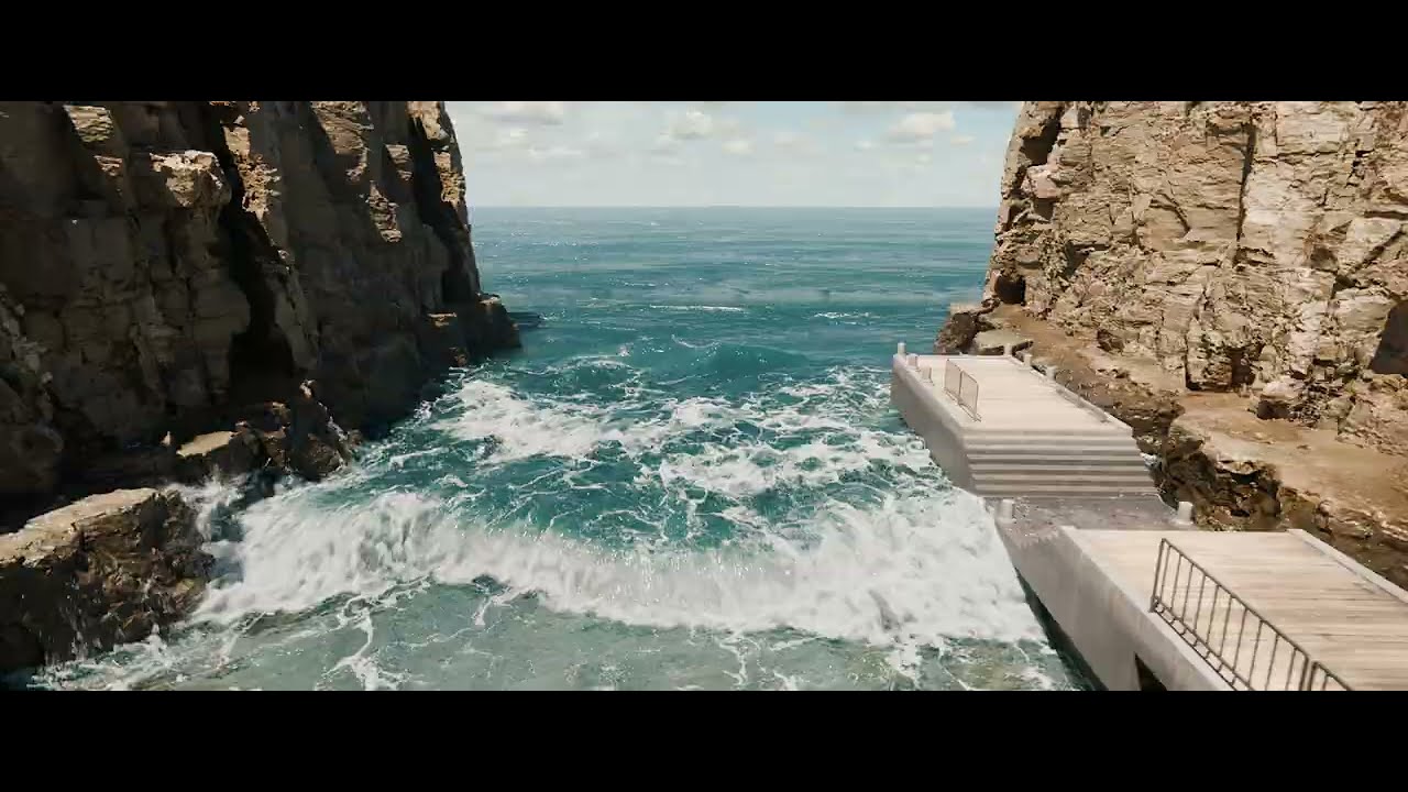HydroFX Test: Pier Waves Fluid Simulation (GPU Accelerated) - YouTube