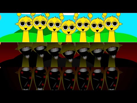 Mix ALL YELLOW (SIMON) Phase 1 VS Phase 2 VS Phase 3 in Incredibox ...