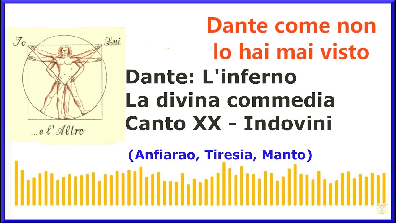 Canto XX Dante inferno - indovini (Anfiarao, Tiresia, Manto) - YouTube