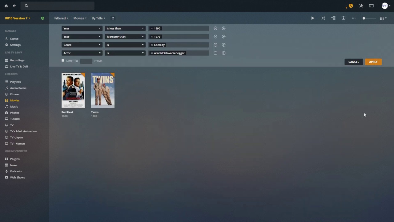 Plex Advanced Search - YouTube