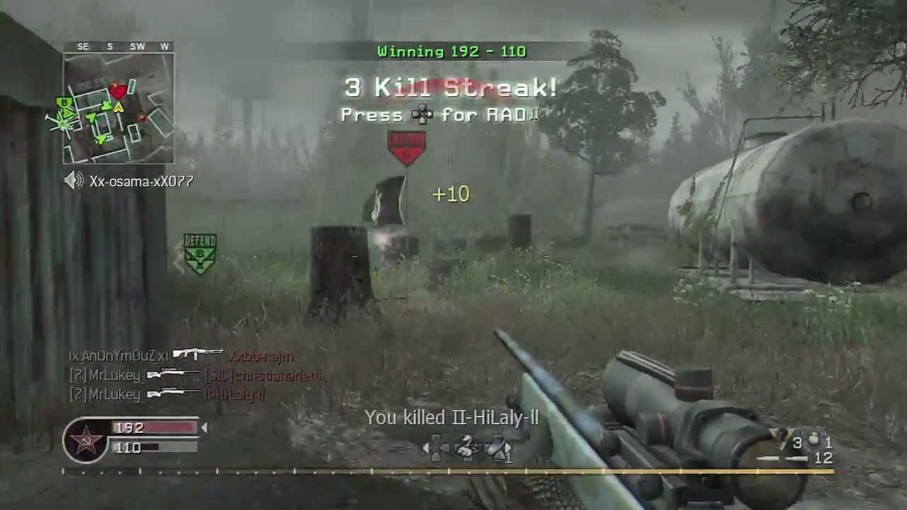 First Quad feed playing CoD 4 - YouTube