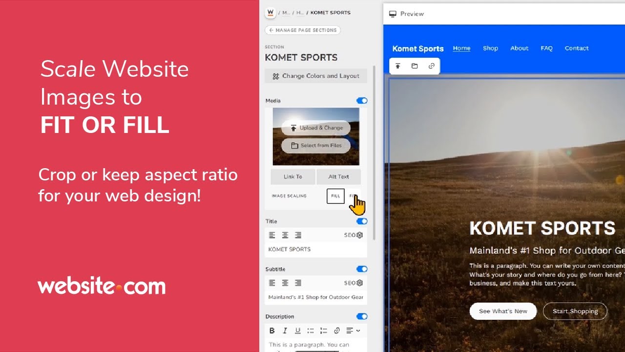 Fit and Fill Image Scaling - YouTube