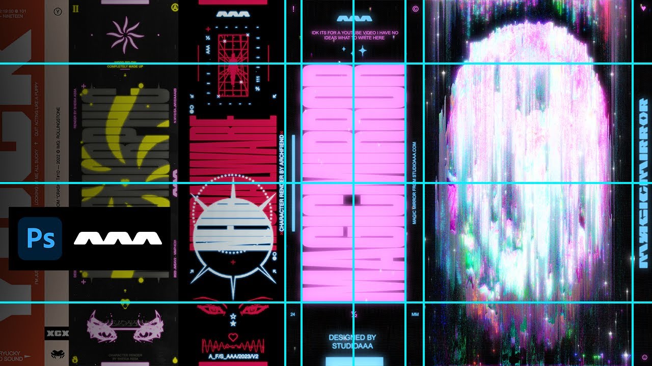 Creating on a Grid using Quick Guides | Photoshop Tutorial - YouTube