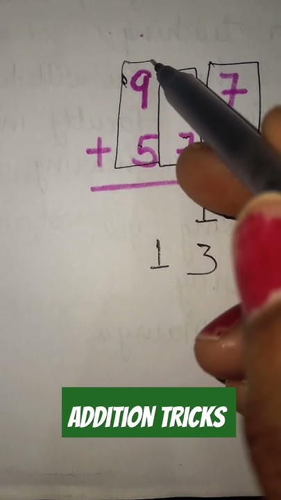 Easy Addition Tricks Youtubeshorts Additiontricks Fasttrick Youtube