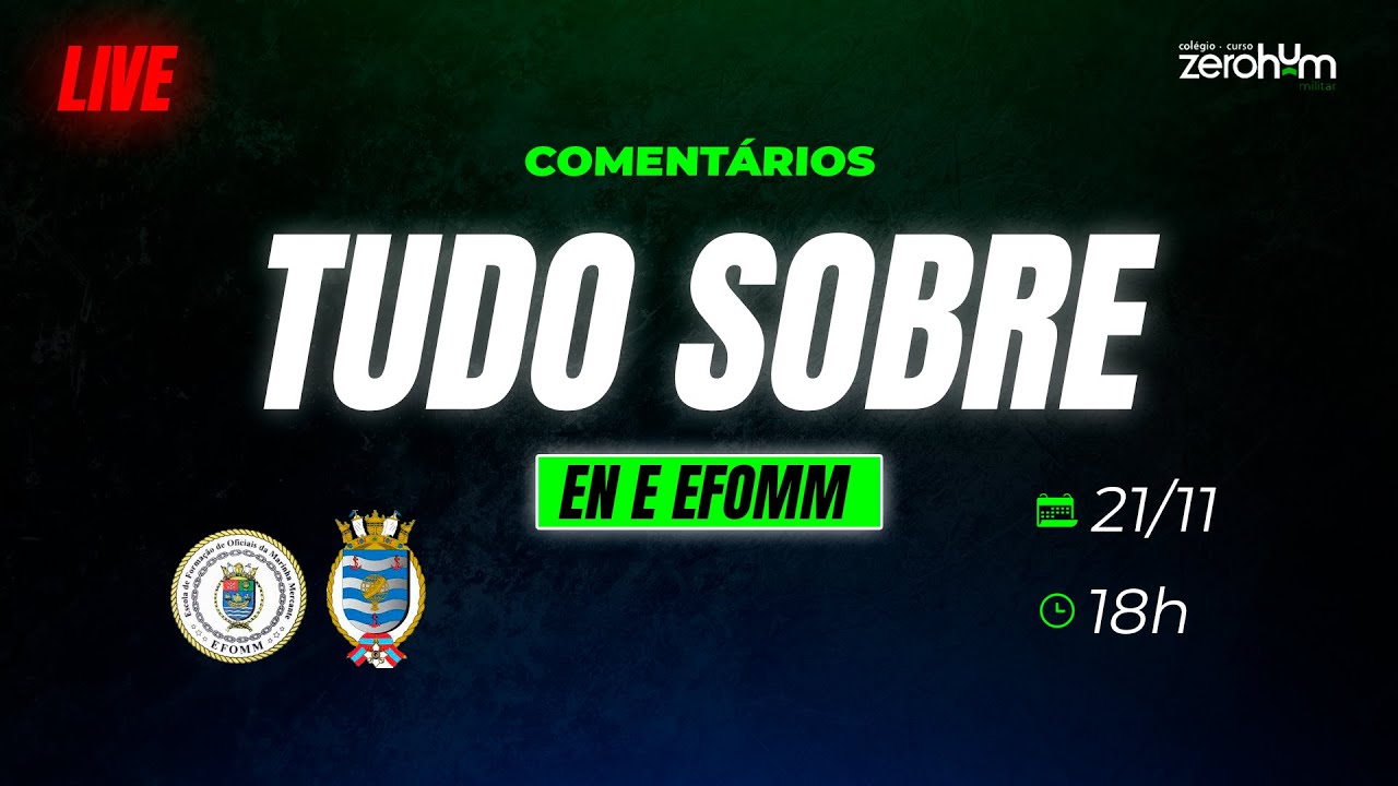 SAIBA TUDO SOBRE EN E EFOMM | 🔴LIVE - YouTube