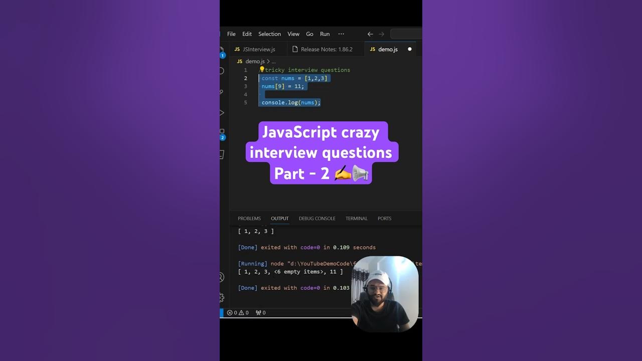 Most Asked Javascript Tricky Interview Questions And Answers Part 2 Shorts Coding