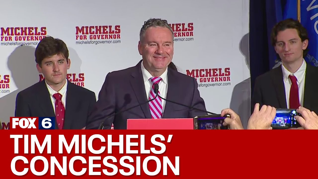 Wisconsin governor's race; Tim Michels delivers concession speech ...