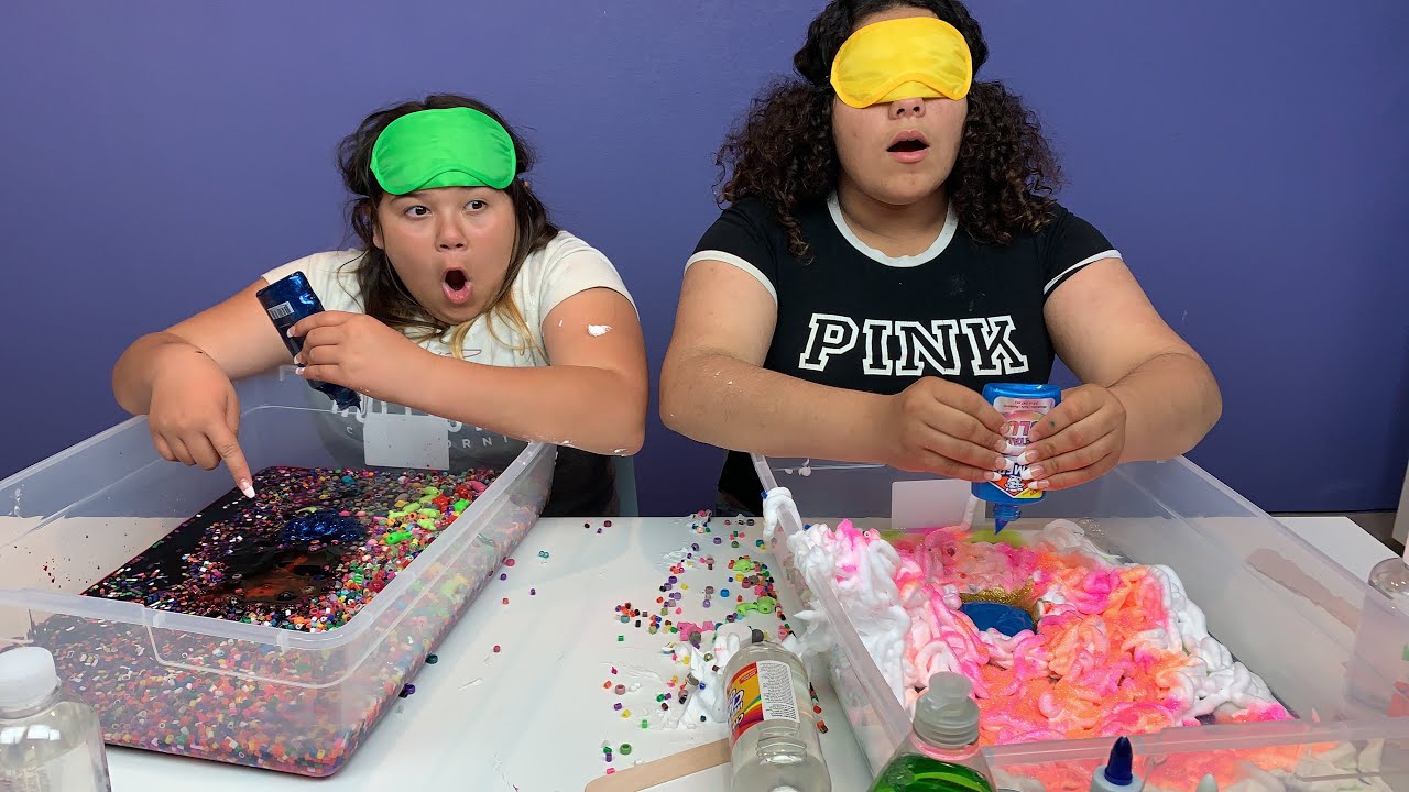 Blindfolded Slime Challenge Winner gets $1000 - YouTube
