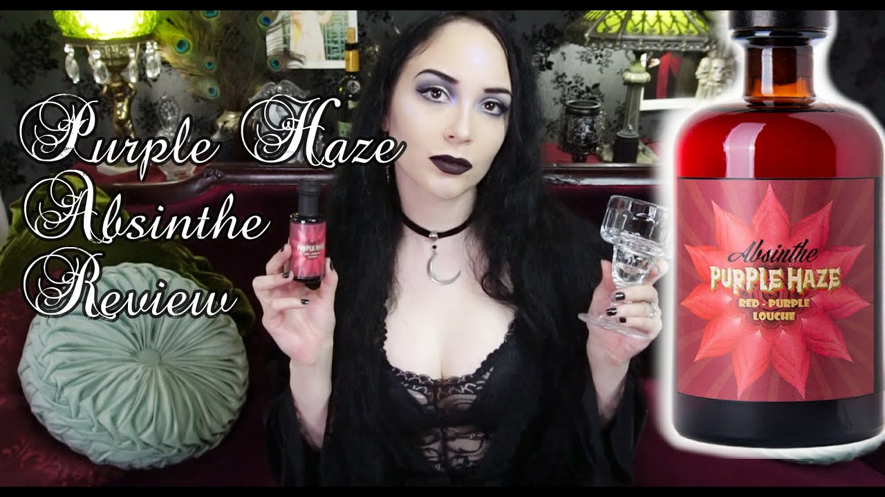 Goth Girl Drinks Absinthe Purple Haze | New Absinthe Review - YouTube