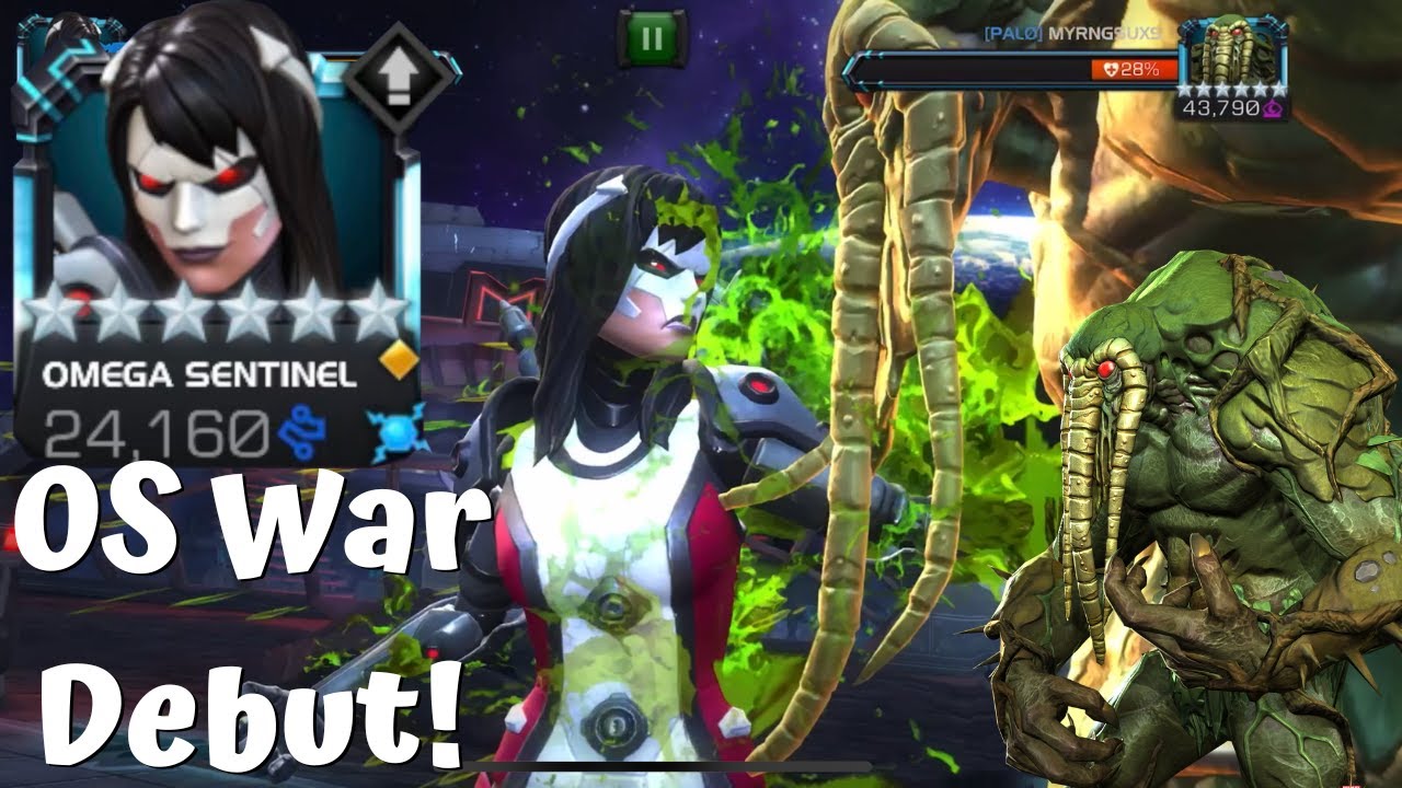 First Time Bringing Omega Sentinel To Alliance War! Rank 4 Man-Thing ...