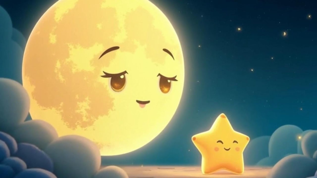The Sleepy Moon and the Little Star 🌙 | 5-Minute Baby Bedtime Story ...