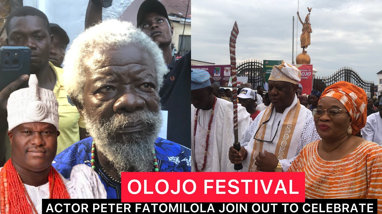 OLOJO FESTIVAL! ACTOR PETER FATOMILOLA STORM OGUN HOUSE AS THE FESTIVAL ...