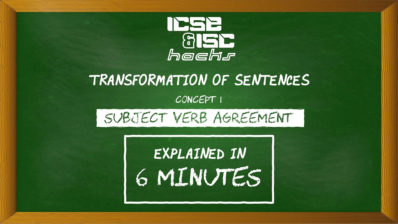 ICSE & ISC: Transformation of Sentences EXPLAINED IN 6 MINUTES ...