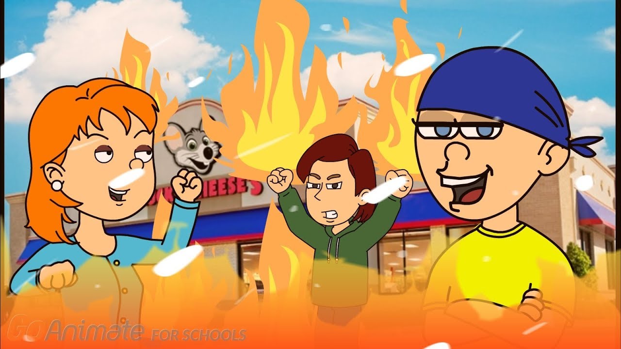 Rosie and Jeffy Burn Down Chuck E Cheese (Grounded) - YouTube