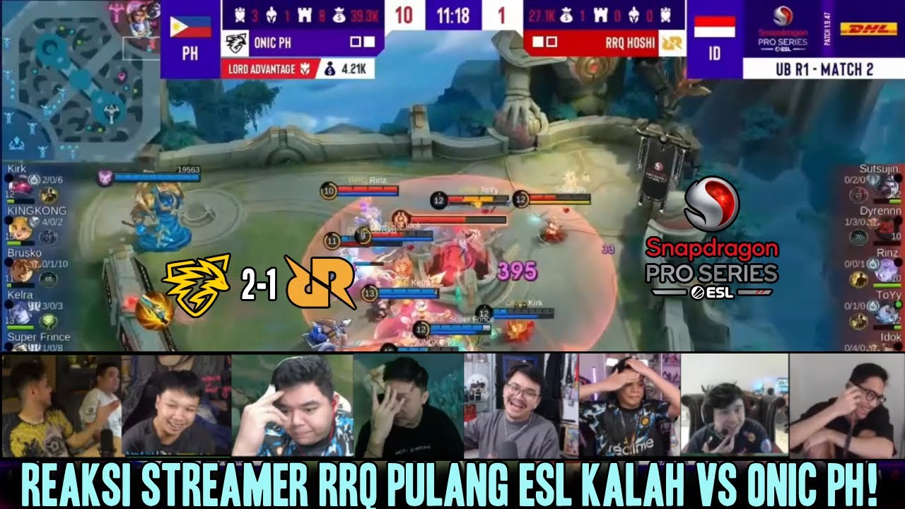 NT RRQ PULANG! REAKSI STREAMER RRQ VS ONIC PH GAME 3 PLAYOFF ESL MLBB 2025 - YouTube