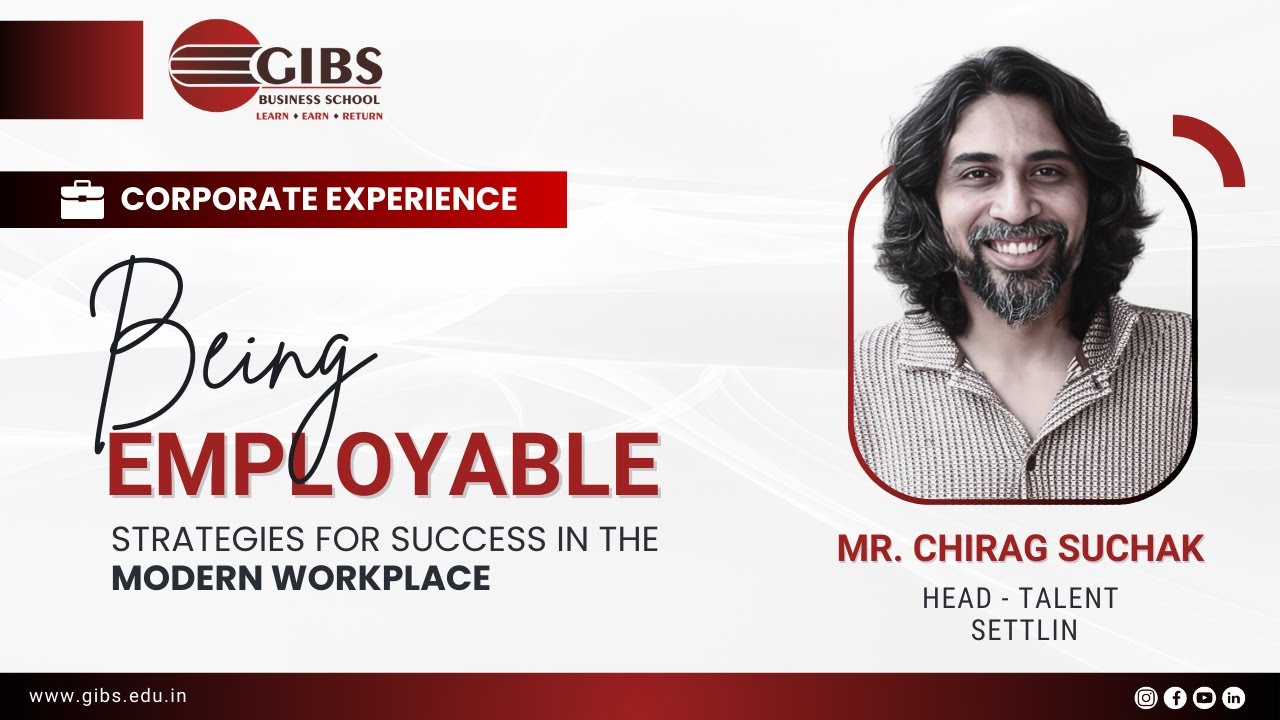 Employability Workshop | Mr. Chirag Suchak - Head of Talent at Settlin ...